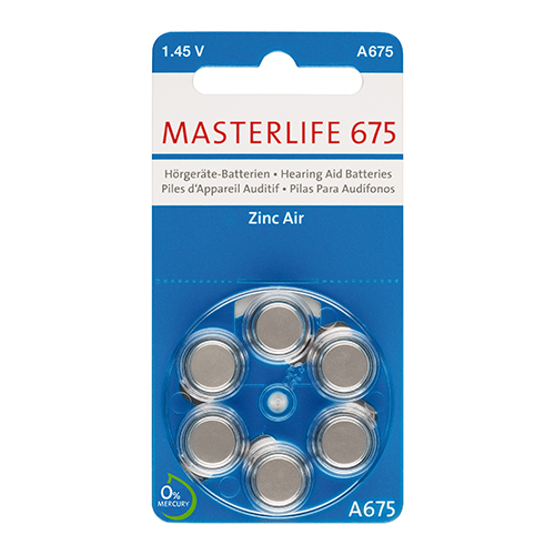 Set Baterii Aparat Auditiv Masterlife A675 – Aparate Auditive Performante